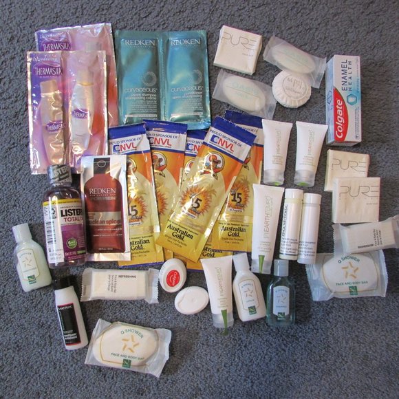 Other | Lot Of 37 Trial Samples Sunscreen Shampoo Conditioner Soap ...